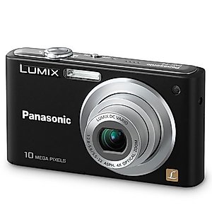Panasonic DMC-F2K Lumix 10.1MP Digital Camera with 4x Optical Zoom (Black)