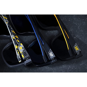 Caterpillar Men's Coder Polarized Sunglasses Square, Rubberized Matte Black, 60 mm