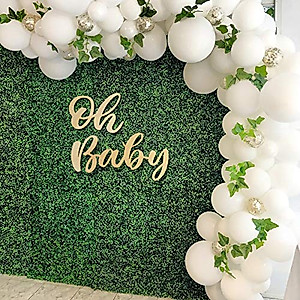 Wood Baby Sign Baby Shower Banner for 1st Birthday Backdrop, Baby Party Sign Wooden Cutout Nursery Decor, Baby Party Banner Event Decorations for Gender Reveal Backdrop ,Baby Announcements