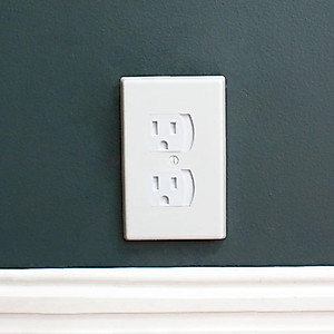 Toddleroo by North States Sliding Outlet Covers | Automatic self-Closing Design | Installs Over Any Standard Sized Home outlets | Baby proofing with Confidence (4-Pack, Soft White)
