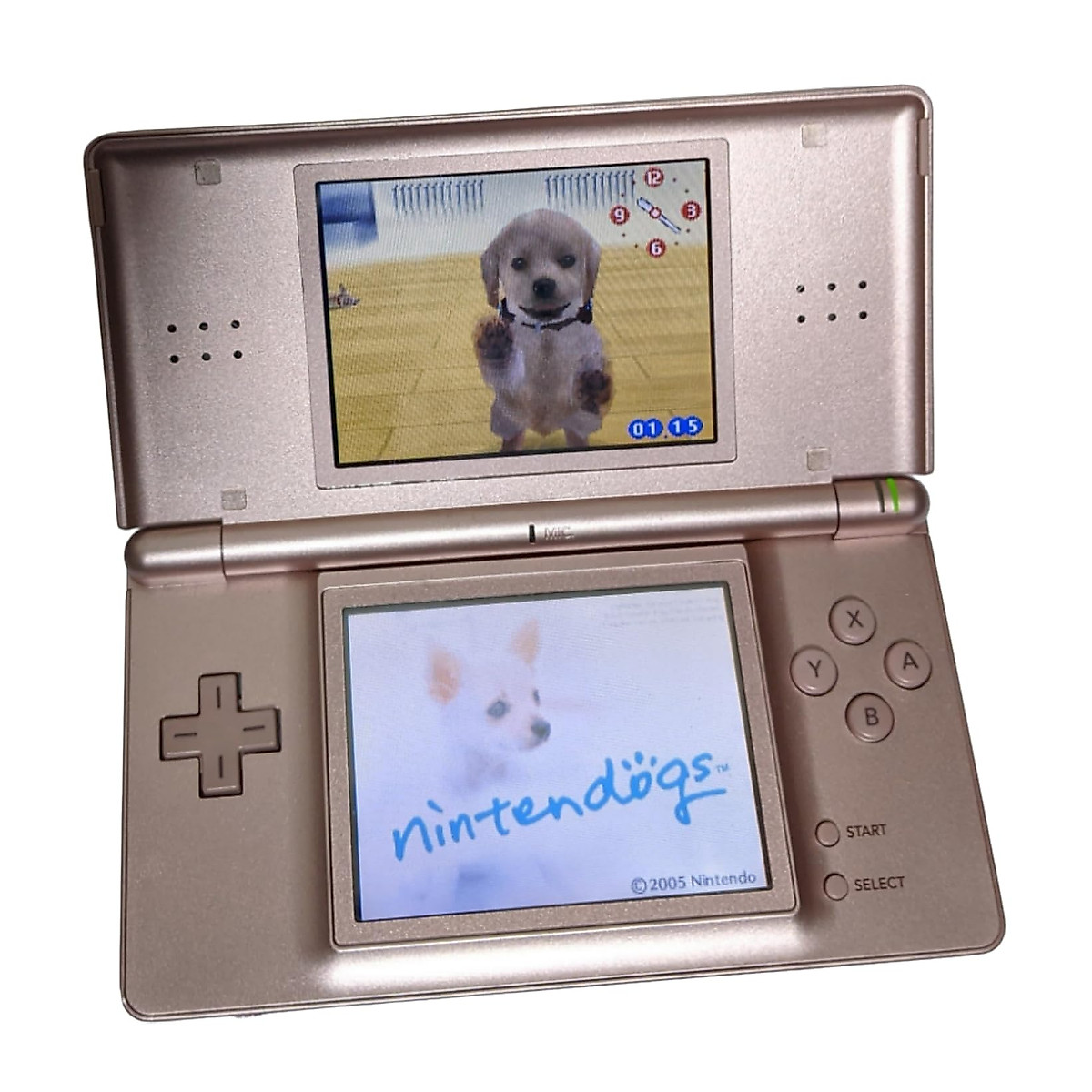 Nintendo DS Lite Metallic Rose with Nintendogs Best Friends (NDS Pink Bundle)