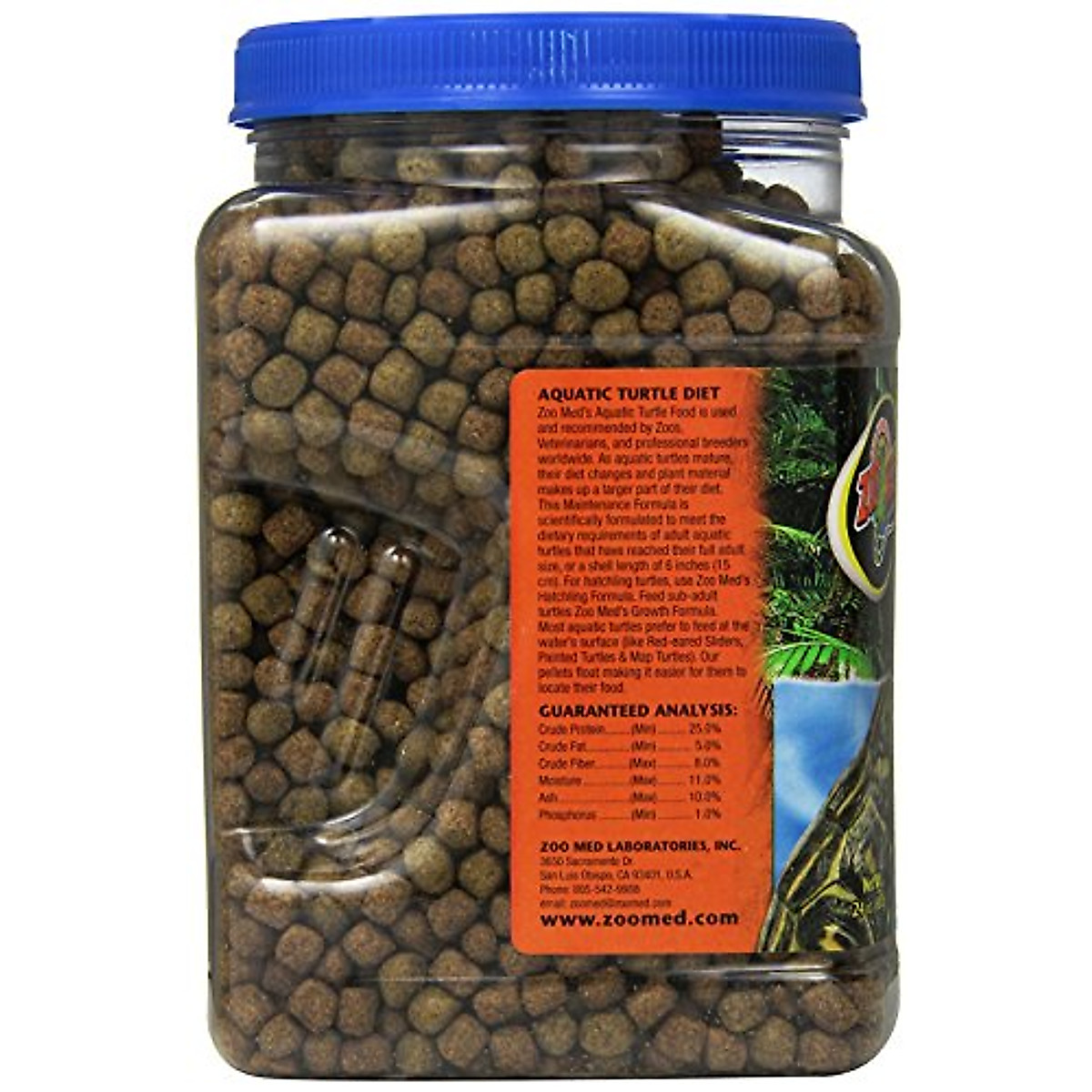 Zoo Med Natural Aquatic Turtle Food, Maintenance Formula, 24-Ounce