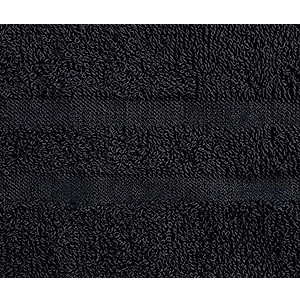 Corporate Hills CH 100% Ring Spun Cotton Salon Towel Pack of 24 Black 16" x 28" - Ultra Soft & Highly Absorbent Salon Towel Hotel & Spa Quality Hand Towels for Gym Salon Spa & Home Care (Black)