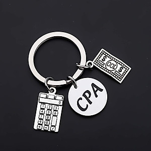 Gzrlyf CPA Keychain CPA Gifts Certified Public Accountant Gifts Coworker Employee Appreciation Gifts (Keychain)