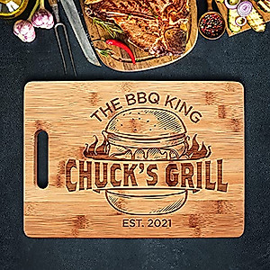 Gifts for Dad, Personalized Dad Cutting Board, Gifts For Dad, Grill Master | 9 Designs | Dad Gifts from Daughter, Wife - Grandpa Gifts from Grandchildren