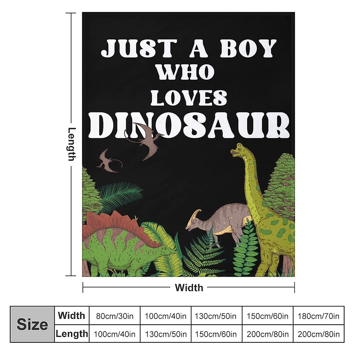 Dinosaur Blanket Gifts, 40"x50" Soft Fleece Dinosaur Throw Blanket for Boys, Lightweight, Soft, Comfortable, Warm Dinosaur Theme Gifts for Bed Couch