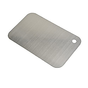 GULRUH Wood Cutting Boards for Kitchen, 304 Stainless Steel Cutting Board Household Kitchen Rectangular Board