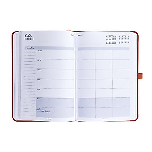 Busy B 17 Month 2018-19 Mid Year Diary - Week-to-View Agenda with timetables and Notes