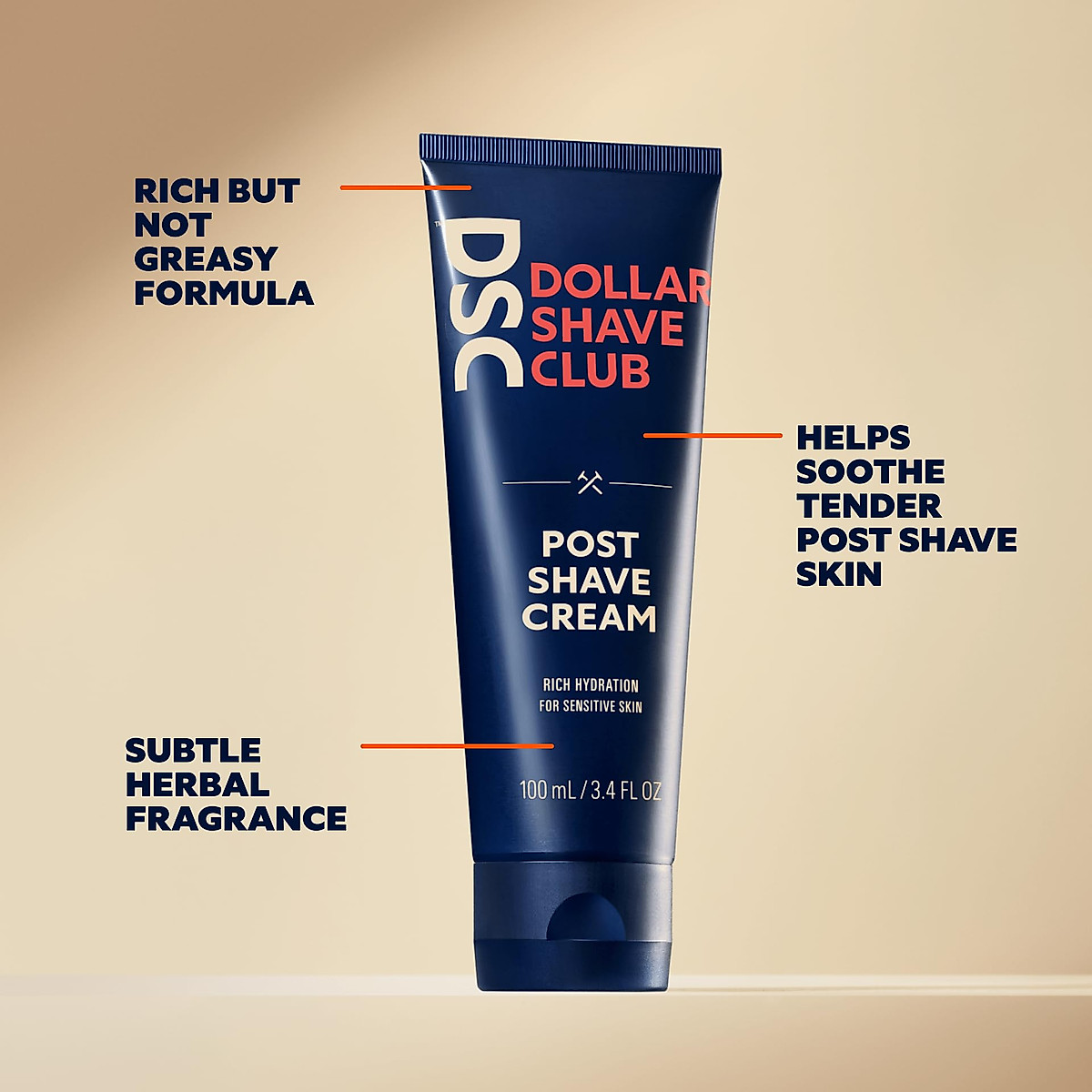 Dollar Shave Club | Post Shave Cream 3.4 ounce (2 Pack) | Hydrating Post Shave Lotion