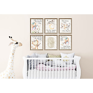 Nursery Rhyme Baby Set Wall Art Baby Gift Decor (Cloud Set Art Prints)