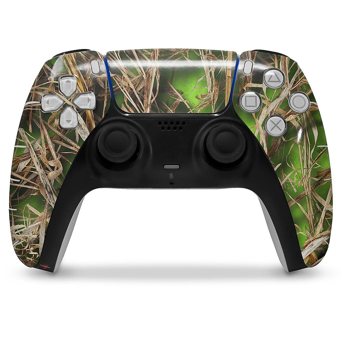 WraptorSkinz Skin Wrap compatible with Sony PS5 DualSense Controller WraptorCamo Grassy Marsh Camo Neon Green (CONTROLLER NOT INCLUDED)