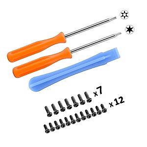 eXtremeRate Open Shell Tools Torx T8H T6 Screwdrivers Original Screws for Install Repair Mod Clean for Xbox Series X/S, Xbox Elite Series 2 Core, Xbox One S/X, Xbox One, Xbox 360 Controller