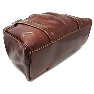 Floto Milano Shoulder Bag in Vecchio Brown Italian Calfskin Leather