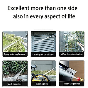 ZHANGTAOLF Cordless Electric High Pressure Washer, 21/20V Portable Battery and Charger, with 5 in 1 Adjustable Nozzle and ECO Energy Saving, for Car Wash Cleaning Floor Terrace Garden,Blue