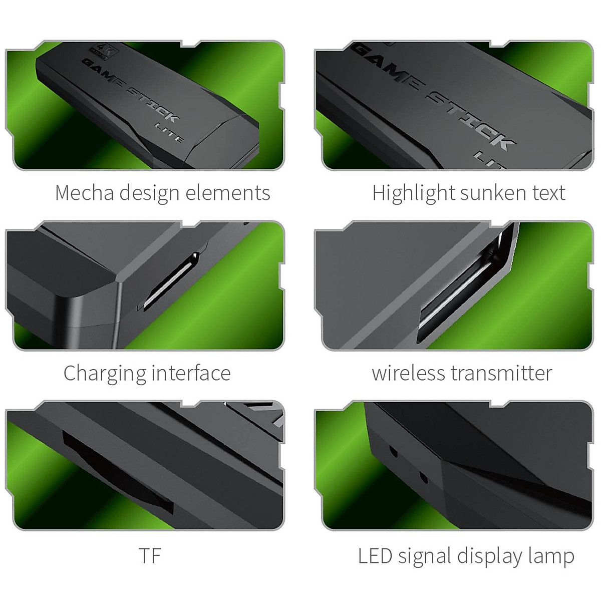 NC Video Game Console Quad-Core HDMI TV Home Handheld Game Console Simulator 2.4G, 10000+ Games, with Game Handle