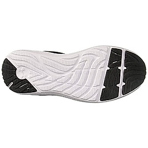 Under Armour womens Charged Pursuit 2 Running Shoe, Black/White, 7.5 US