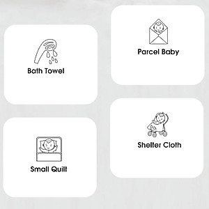 2 Pack Muslin Baby Swaddle Blanket Baby Nursery Bath Towel 6 Layers 43.3'' by 41.3'' Super Absorbent Premium Soft Natural for Sensitive Skin Baby 100% Organic Cotton