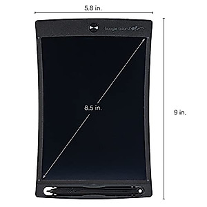 Boogie Board Jot Reusable Writing Tablet- Includes 8.5 in LCD Writing Tablet, Instant Erase, Stylus Pen, Built in Magnets and Kickstand, Gray