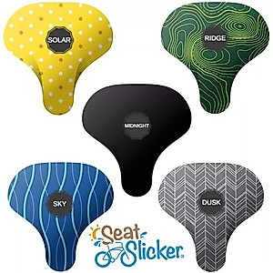 Waterproof Bike Seat Rain Cover, Protective Water Resistant Bicycle Saddle Cover (Sky)