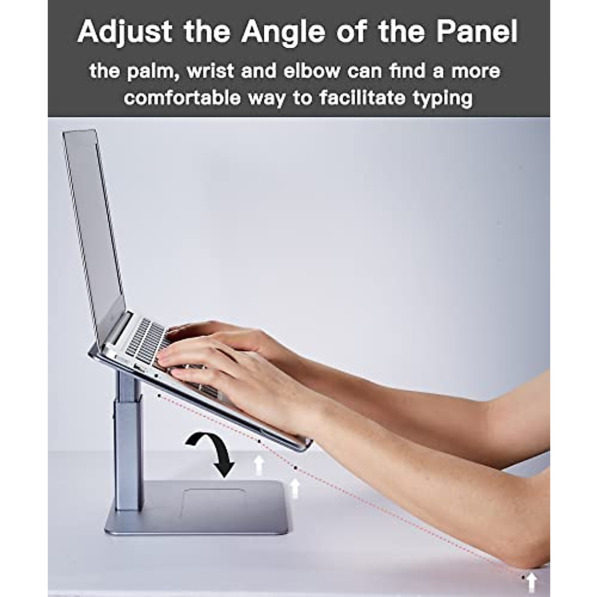 DEEDRR Adjustable Laptop Stand, Compatible with Laptops, Cameras, Projectors, Unique Latch for Quick Adjustment, Suitable for 13.3-15.6 Inch Computers