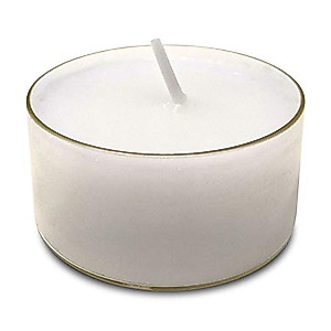 Hyoola Tea Light Candles - 16 Pack - White Jumbo Unscented Tealight Candles - Long Burning - 10 Hours