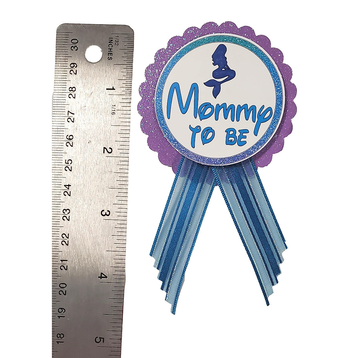 Daddy to Be & Mommy Pin Mermaid Baby Shower Pin to wear at Baby Shower, Purple & Turquoise Pin, It's a Girl, Baby Sprinkle