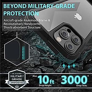 SWITCHEASY Rugged iPhone 13 Pro Max Case with Strap - Odyssey, 6.7" Aircraft-Grade Aluminum Alloy Crossbody Case with Lanyard, US Military-Grade Protection, Adjustable Fashion Neck Strap (Trendy)