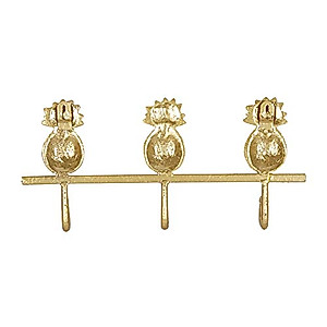 Deco 79 Rack Wall Hook, S/2 13", 23" W, Gold