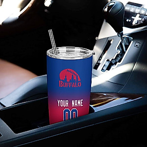 Custom Car Tumbler,Tumblers Stainless Steel 20.8oz,Personalized Football Cup,Sports Travel Coffee Mug,Customized Presents Gifts for Mother's Day Friends Fan Players Coach Lovers,Custom Number and Name