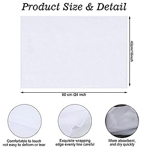 Sublimation Blank Towels, DIY Microfiber Kitchen Towels, Modern Multi Purpose Dish Towels for Kitchen Cleaning, 16 x 24 Inch (6 Pieces)