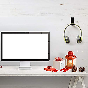 8 Pcs Headphone Hanger Wall Headphone Hook Holder with Adhesive Glues Headset Wall Mount Headphone Stand for General Purpose Game Headphones