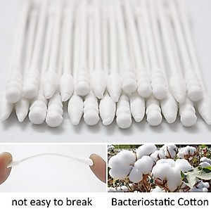 800 Pieces Cotton Swabs, Double Tipped Precision Tips Cotton Buds Spiral Head Multipurpose(4 Packs, 200 Pcs, 1 Pack)