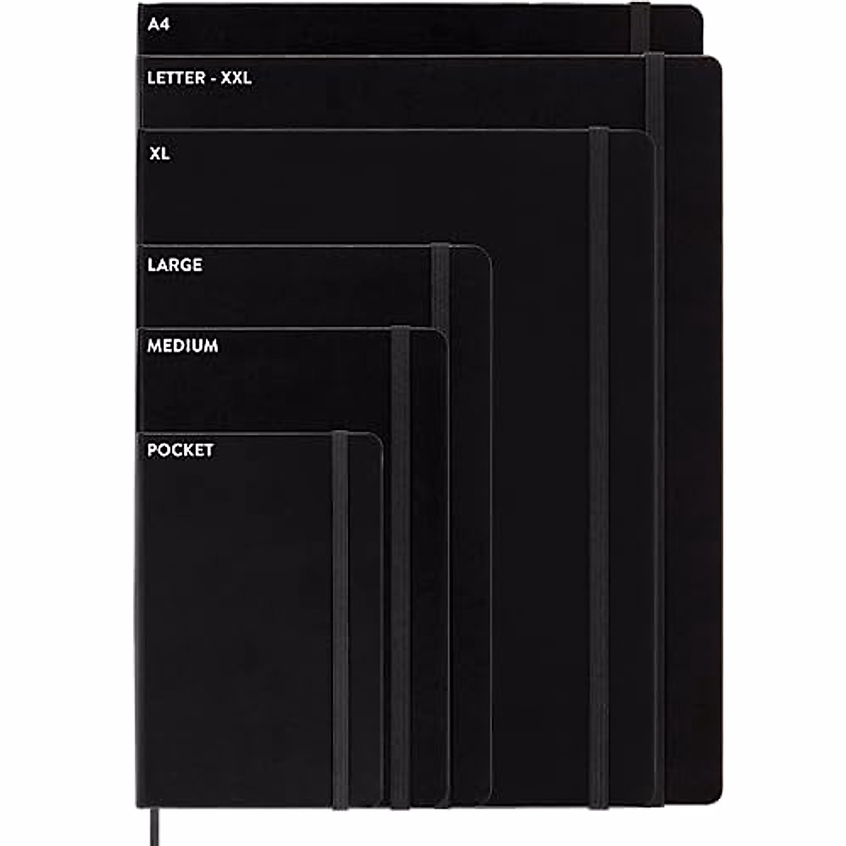 Moleskine Volant Journal, Soft Cover, XS (2.5" x 4") Ruled/Lined, Black, 56 Pages (Set of 2)