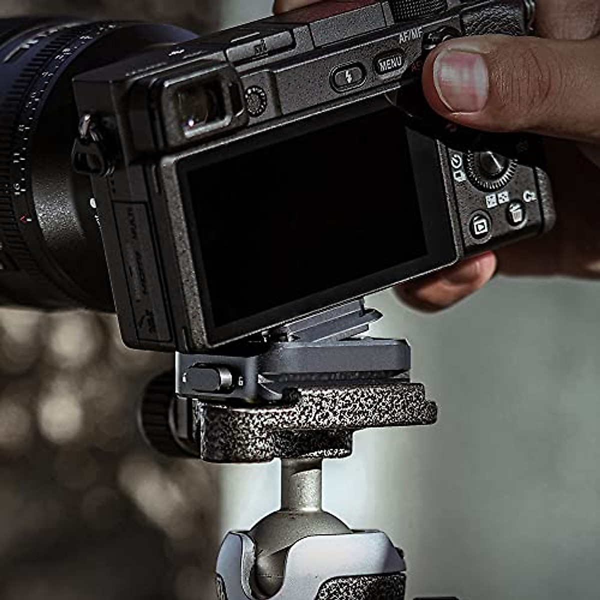 PGYTECH Quick Release Plate +Adapter w/Arca Swiss Interface Camera Quick Release Plate & Clamp for Sony/Nikon/Fuji/DJI Quick Setup Mount w/ 1/4" to 3/8" Screw Thread Gimbles Sliders Tripods Adapter