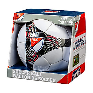 Franklin Sports MLS Pro Vent Soccer Ball - Official Size Soccer Ball - Soft Cover - Official Size and Weight Soccer Ball - Air Pump Included
