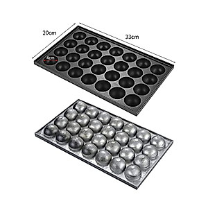 SiaBiced Meatball Grill Pan Cooking Baking Tools Gadgets Takoyaki Ball Maker for