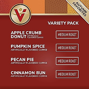 Victor Allen's Coffee Autumn Favorites Variety Pack, Medium Roast, 36 Count, Single Serve Coffee Pods for Keurig K-Cup Brewers