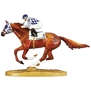 Breyer Horses Secretariat 50th Anniversary Figurine | Limited Edition | Horse Toy Model | 5" x 3.5" | 1:32 Scale | Model #97450