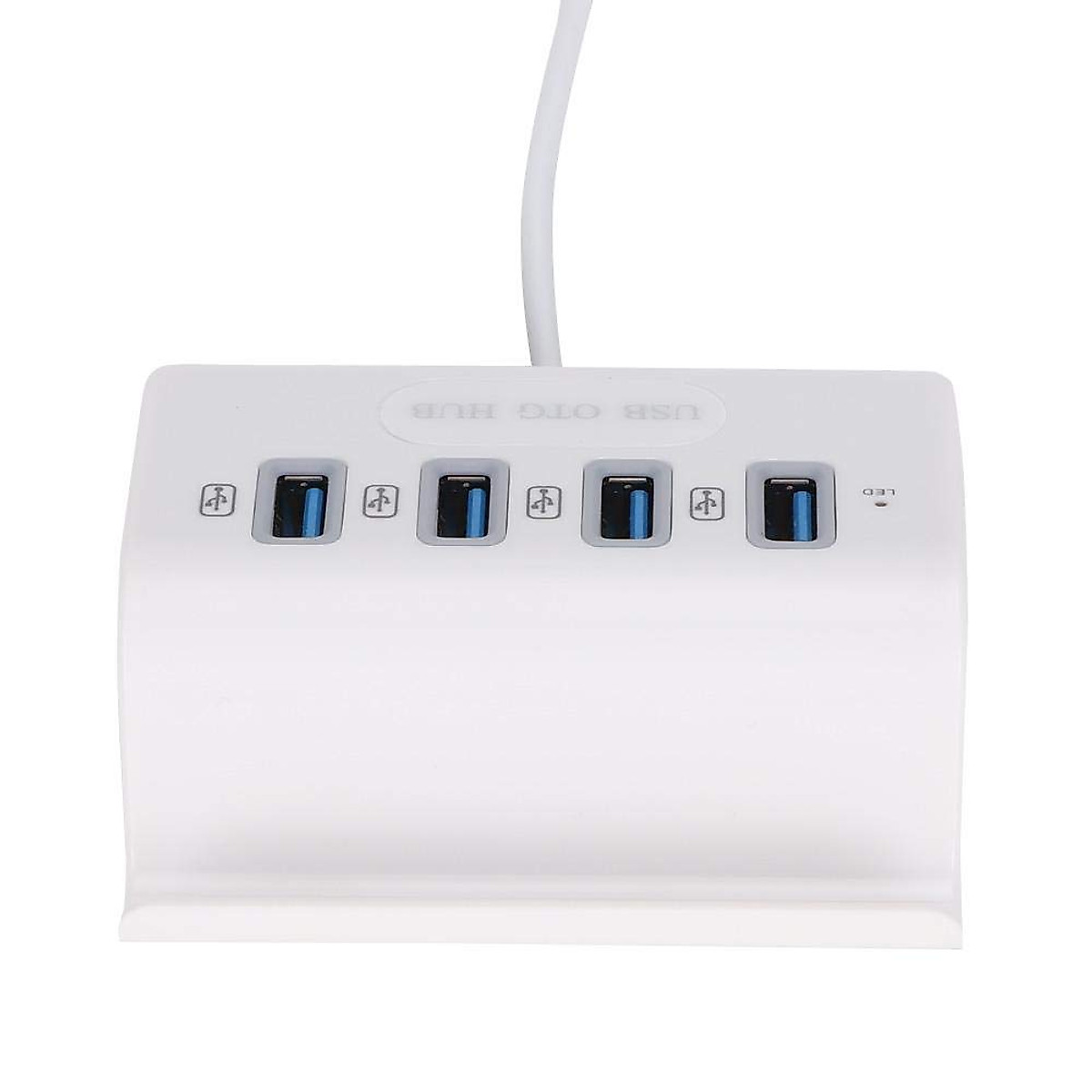 4-Port USB2.0 Hub with Phone Holder, Charge Your Phone When Play, Extend Cable for PC, Laptop, Tablet and More