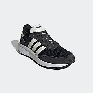 adidas Women's Run 70s Shoes, Black/Off White/Carbon, 8