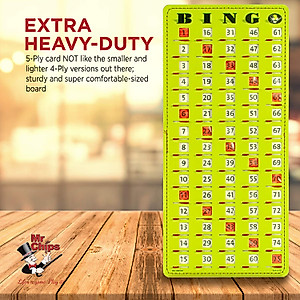 MR CHIPS 100 Bingo Cards with Sliding Windows and Master Board