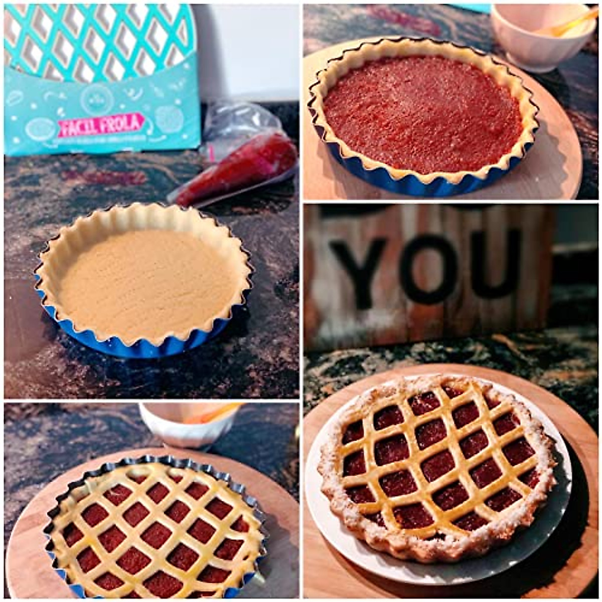 La Botica Makers, Lattice Pie Top Cutter, Decorative Diamond Shape 11.41 Inches, Easy Pies, DIY, Bakery Tools