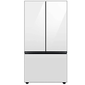 SAMSUNG RF30BB620012 30 Cu. Ft. Bespoke White Glass 3-Door French Door Refrigerator