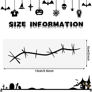 20 Sheets Halloween Stitches Tattoo Stickers Fake Scars Temporary Tattoos Horror Cosplay Accessories for Adult Kids Girls Gifts Halloween Party Decor