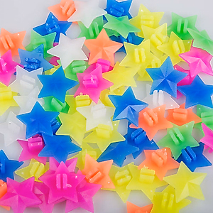 YuCool Bike Wheel spokes-180Pcs Colorful Star Bicycle Spokes,Bike Decorations Wheel Spokes Bead,Bike Accessoriess for Kids