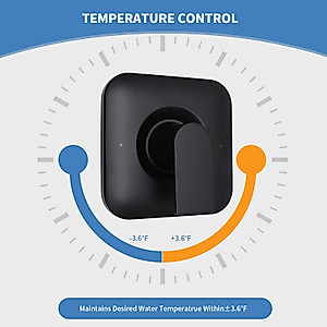 Replacement for Moen T2471BL, Shower Valve Trim Kit, Modern Shower Trim Bathroom Shower Lever Handle, Matte Black Shower Trim Kit Shower Handle, 7x7x5in