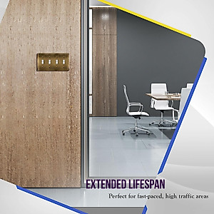 ENERLITES Quad Toggle Light Switch Metal Cover Plate, Stainless Steel Wall Plate, Corrosion Resistant, Standard Size 4-Gang 4.50" x 8.19", Stainless Steel 201, 7714-AB, Antique Brass