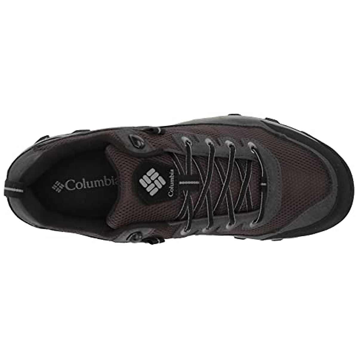 Columbia Men's Valley Pointe Waterproof Hiking Shoe, Shark/Monument, 11.5 Wide