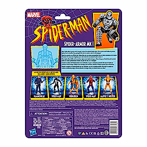 Spider-Man Marvel Legends Series 6-inch Spider-Armor Mk I Action Figure Toy, Includes 4 Accessories: 2 Alternate Hands and 2 Web FX