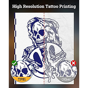 Itari M08F Tattoo Stencil Printer - Tattoo Transfer Machine Thermal Copier with 10pcs Transfer Paper, Bluetooth Stencil Printer for Tattooing, Henna Tattoo Machine Kits Compatible with Phone Ipad & PC